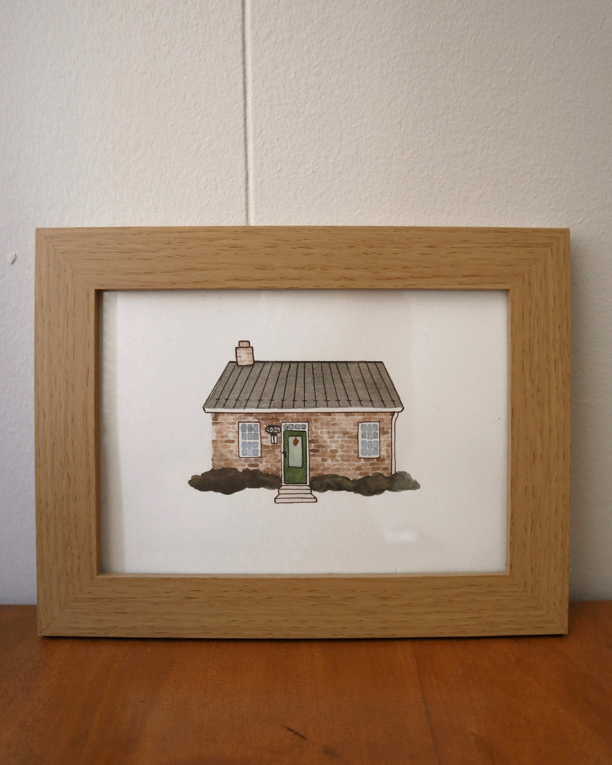 Brick Main Street House, Watercolor House Portrait – Lili's